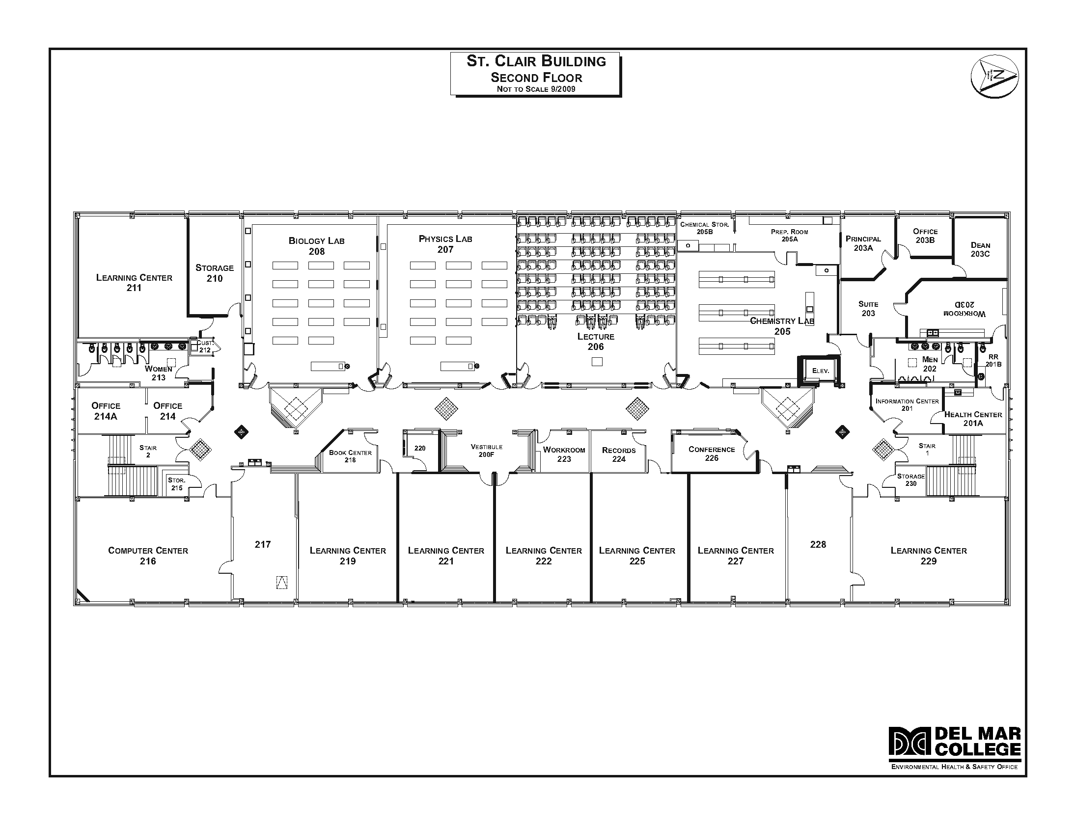 Heritage Campus Building Maps - Del Mar College